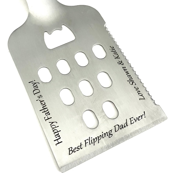 Custom Laser Engraved BBQ Flipper - Contagious Designs